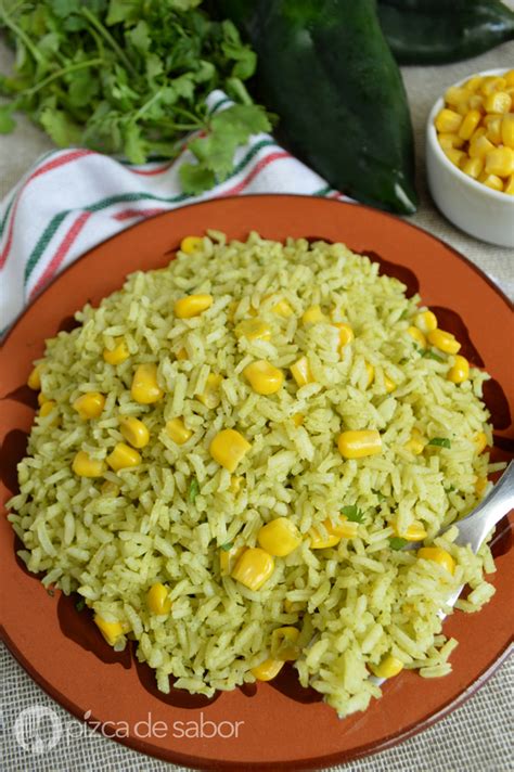 Arriba 61 Imagen Receta Arroz Verde Poblano Abzlocal Mx
