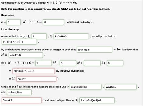 solved use induction to prove for any integer n 2 1 3 n3
