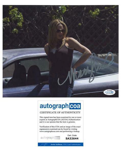 Mary Mccormack In Plain Sight Autograph Signed Mary Shannon X