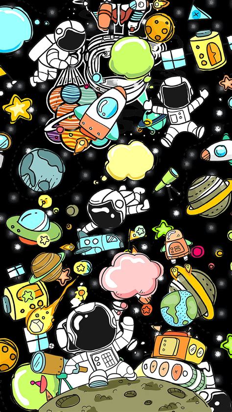 Astronaut Im Weltraum Cartoon Astronaut HD Handy Hintergrundbild Pxfuel