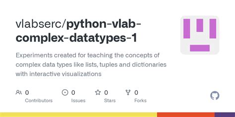 github vlabserc python vlab complex datatypes 1 experiments created for teaching the concepts
