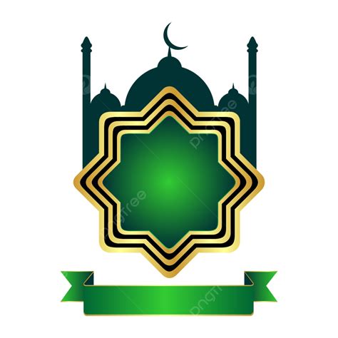 Luxury Islamic Frame On Green Islamic Art Islamic Art Background