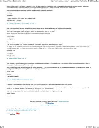 Los Angeles Times Letter Pdf