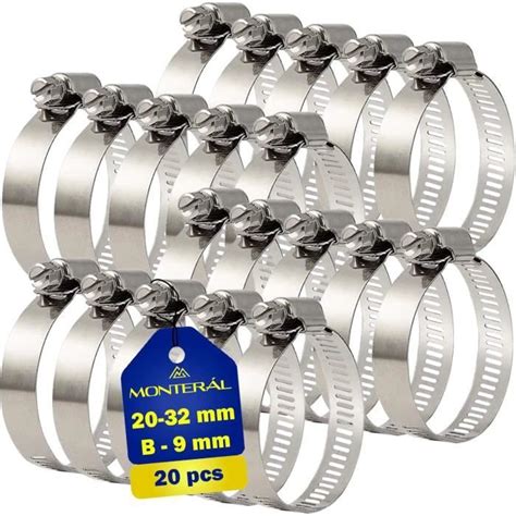 Collier De Serrage M Tallique Mm Set Pi Ces H Mm Inox
