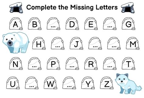 Juego Educativo Para Completar Las Letras Que Faltan Con Una Linda