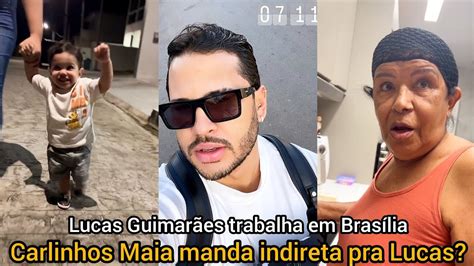 Lucas Guimarães teve um dia de gravações em Brasília e Carlinhos Maia