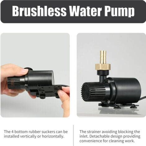 Ahlsen 800L H 5M Pompe À Eau Submersible DC 12V Pompe Amphibie Pour