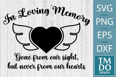 In Loving Memory SVG Memorial SVG RIP Graphic By TMDOdesign