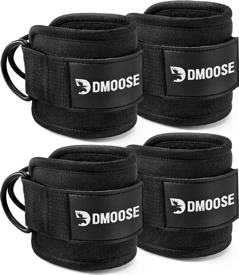 DMoose Fitness Cable Machine Ankle Cuff One Size Fit With Premium