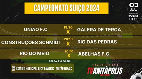 CAMPEONATO SUIÇO 2024 ANITÁPOLIS SC 2ª RODADA YouTube