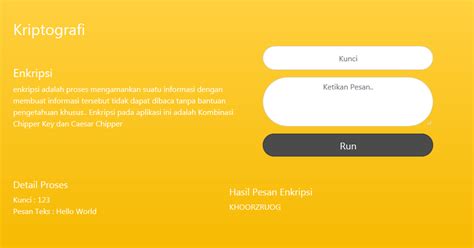 source code php aplikasi enkripsi pesan dengan chiperkey caesar chiper