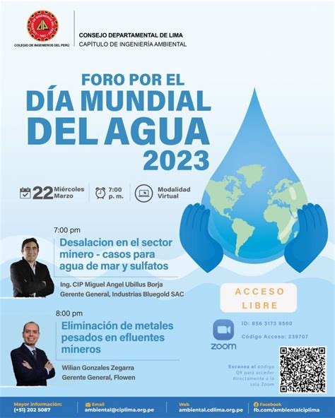 Foro Por El D A Mundial Del Agua La Importancia Del Agua