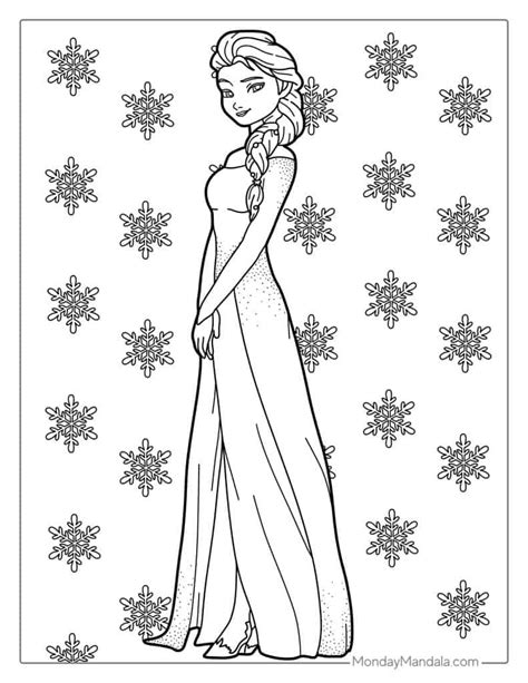 Princess Coloring Pages Elsa From Frozen Elsa Coloring 53 OFF