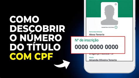 Como Consultar E Descobrir O Numero Do Titulo De Eleitor Pela Internet