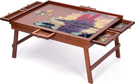 Amazon Folding Wooden Jigsaw Puzzle Table 1000 Piece Puzzle Board