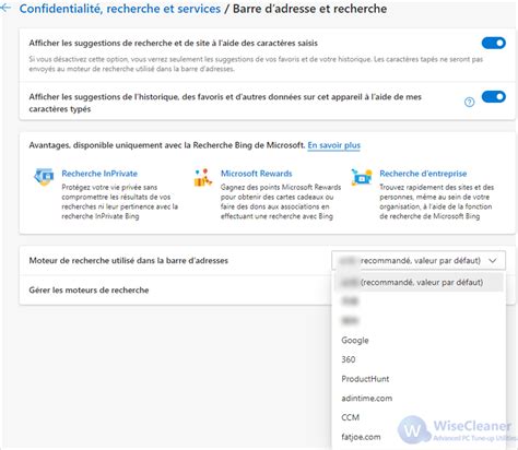 Comment Changer Le Moteur De Recherche Par D Faut Dans Un Navigateur