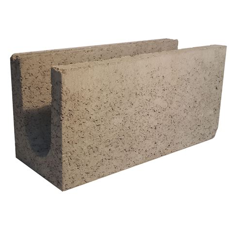 Parpaing chaînage horizontal béton NF P 20 x H 50 x Ep 15 cm Leroy Merlin
