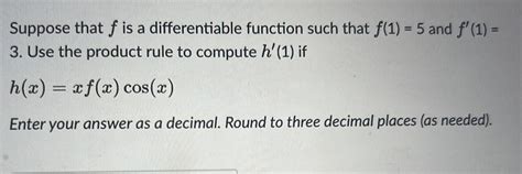 [answered] suppose that f is a differentiable function such th calculus kunduz