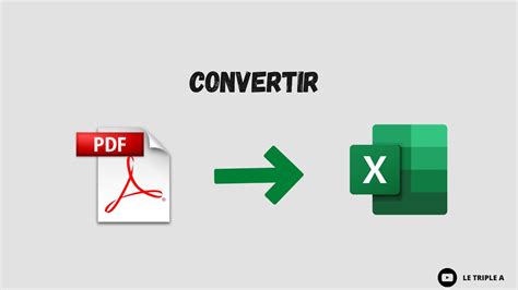 convertir un pdf en excel en 1 clic youtube
