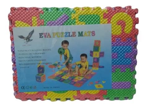 Rompecabezas Mini Fomi Foami Letras Abecedario Números 60 en