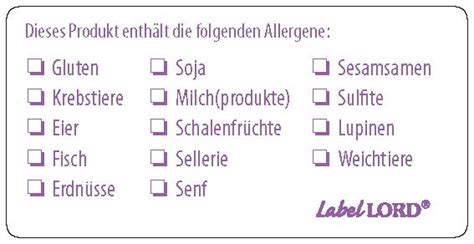 Labellord Germany Shop De 14 Allergene Etikett