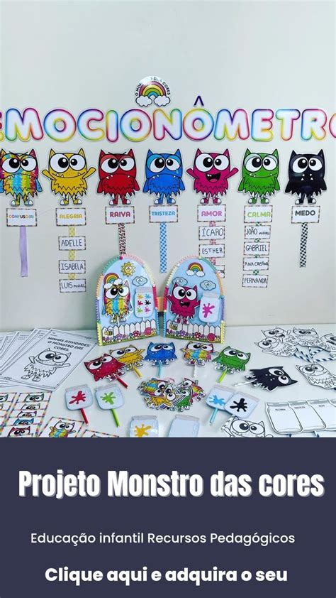Projeto Monstro Das Cores Em Emo Es Educa O Infantil Ideias