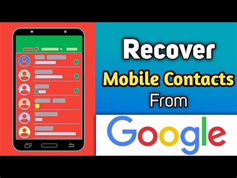 How To Restore Contacts From Google Account 2022 How To Recover
