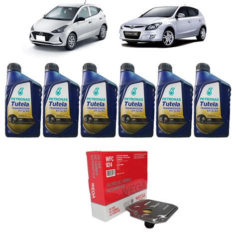 Troca Óleo Cambio Automático Hyundai I30 Filtro 6 L Tutela em 6x s