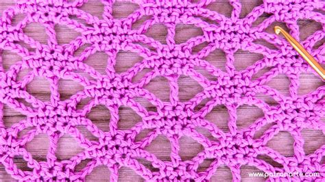 Cómo Tejer el Punto Calado Sol de Crochet Ganchillo Paso a Paso