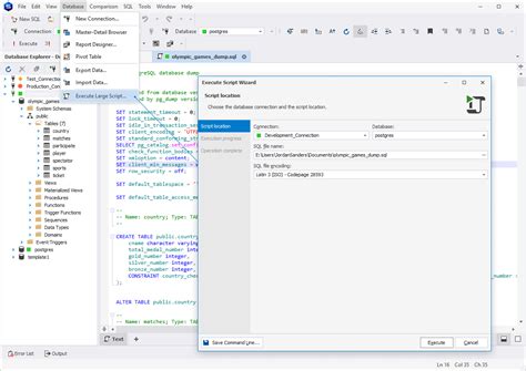 import and export data in postgresql database