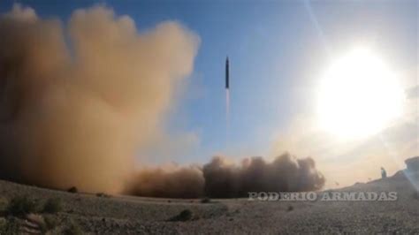 Irán prueba con éxito su último misil hipersónico Khyber YouTube