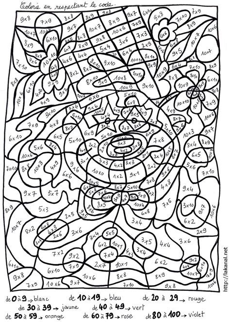 Coloriage Magique 6Eme Fraction Coloriage Magique Maths Cm1 Cm2