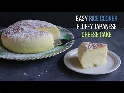 Easy Rice Cooker Japanese Cheesecake YouTube