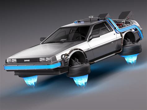 Back To The Future 2 DeLorean 3D Model By SQUIR