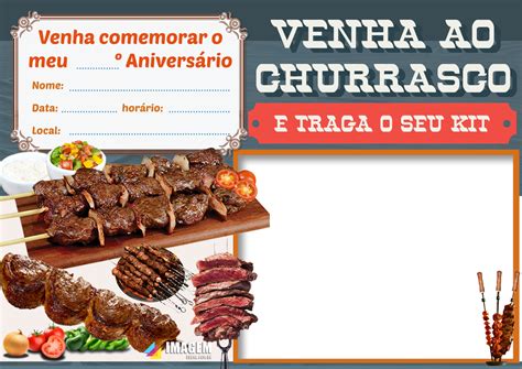 Convite De Anivers Rio Kit Churrasco Imagem Legal Convite De