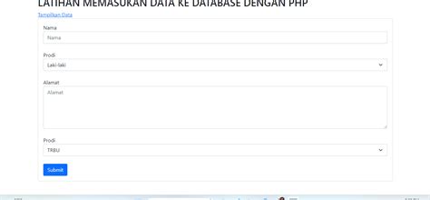 memasukan data ke dalam database mysql dengan php sahretech
