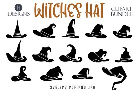 Witches Hat SVG Bundle Halloween SVG Graphic By Dapiyupi Creative