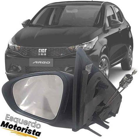 Retrovisor Esquerdo Motorista Fiat Argo Cronos Manual Capa
