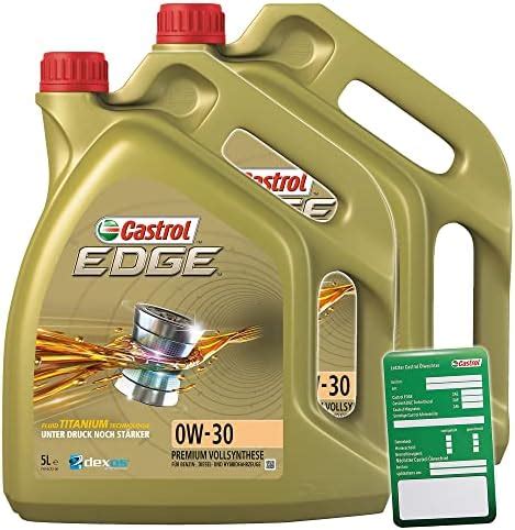 2x 5 L 10 Liter Castrol Edge Fluid Titanium 0W 30 Motoröl inkl