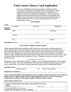 Library Card Application Form PDF Complete With Ease AirSlate SignNow