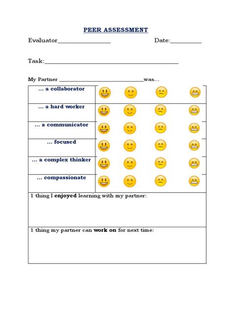 peer assessment pdf