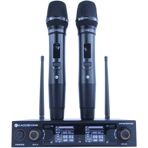 Microfone Sem Fio Uhf Kadosh K M Din Mico De M O Duplo Guitar Shop