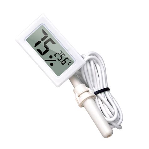 Thermomètre numérique WHITE Thermomètre et hygromètre numérique LCD