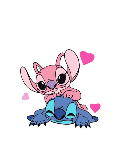 Stitch Angel Valentines Love SVG Mashup Etsy Canada En 2024 Lilo