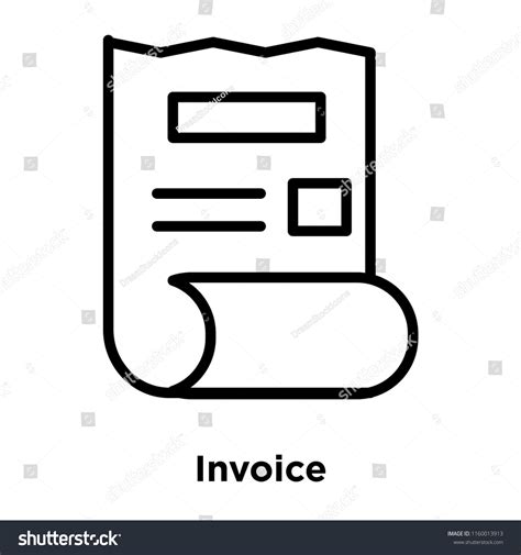 Invoice Icon Vector Isolated On White Stock Vector Royalty Free
