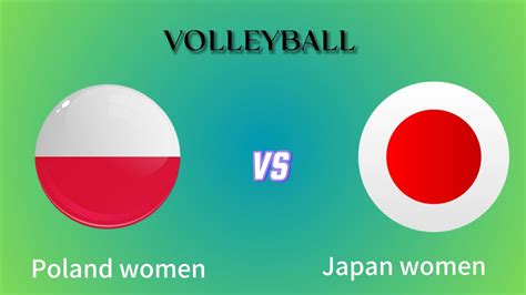 Polska kobiety vs Japonia kobiety dzisiaj aktualizacja wyników
