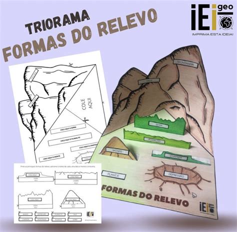Triorama Formas Do Relevo Imprima Esta Ideia