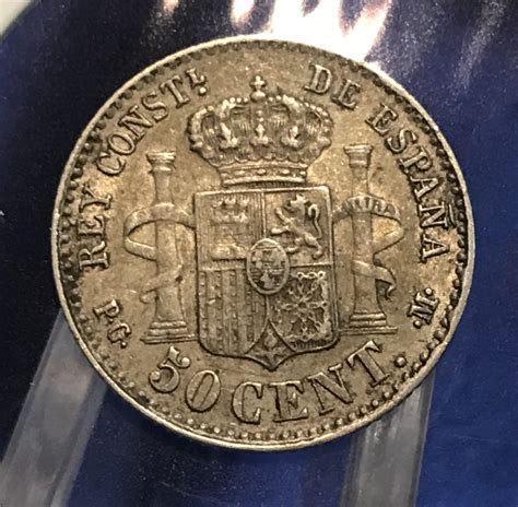 50 céntimos de Alfonso XIII 1892 Matusalén Antigüedades