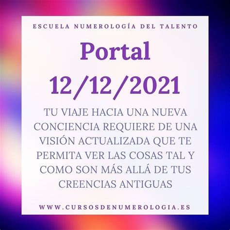 Significado del Portal 12 12 2021 Numerología 2021 Portal Angel