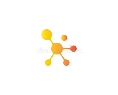 Ejemplo Del Icono Del Vector Del Logotipo De La Mol cula Ilustración